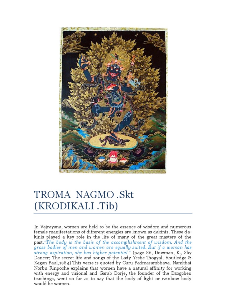 Troma Nagmo - The Black Queen | PDF | Tibetan Buddhism | Tantra
