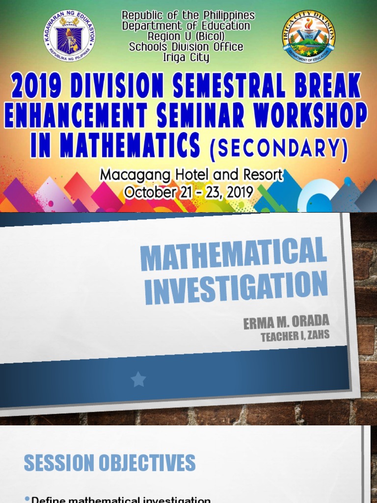 Session 6 Math Investigation | PDF | Mathematics | Numbers
