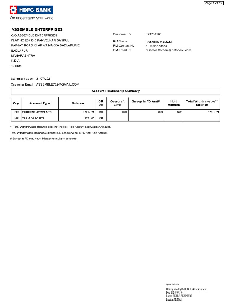 Bank Statement | PDF | Transaction Account | Debits And Credits