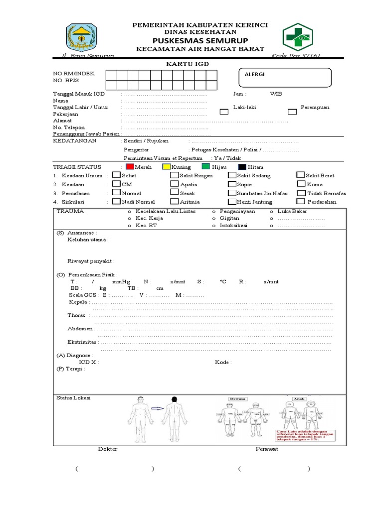 Puskesmas Semurup: Pemerintah Kabupaten Kerinci Dinas Kesehatan ...