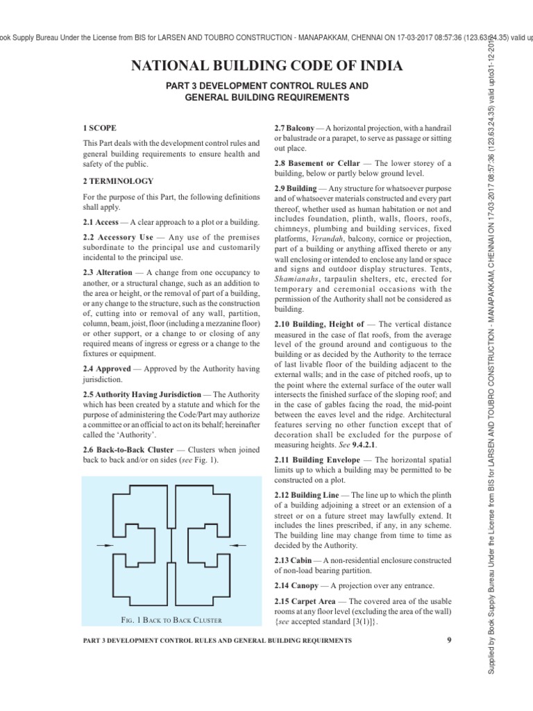 National Building Code of India: Part 3 Development Control Rules and ...