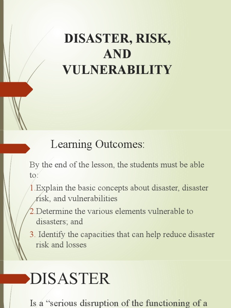 DRRM - Mod 1 - PPT Chap 1 | PDF | Hazards | Vulnerability