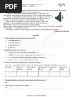 Sujets BEM Français 2025 | PDF | Algérie | Alger