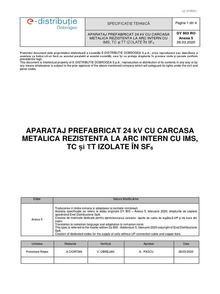 DY803 RO - Anexa 5 D | PDF