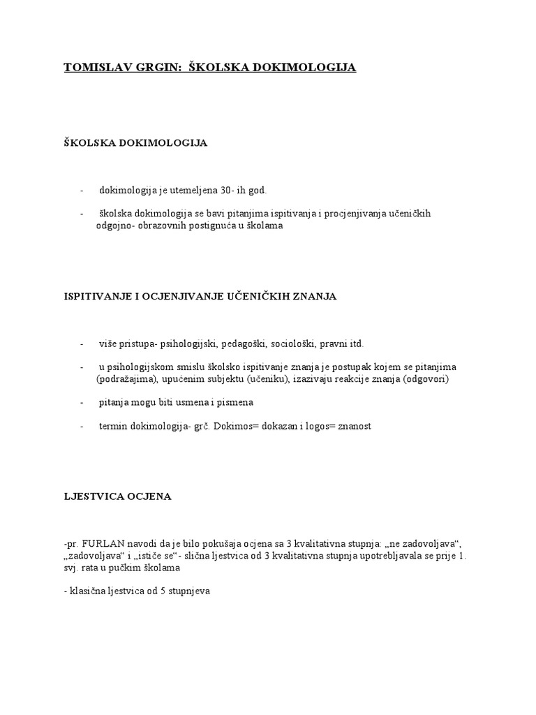 Skripta Tomislav Grgin Razvojna P | PDF