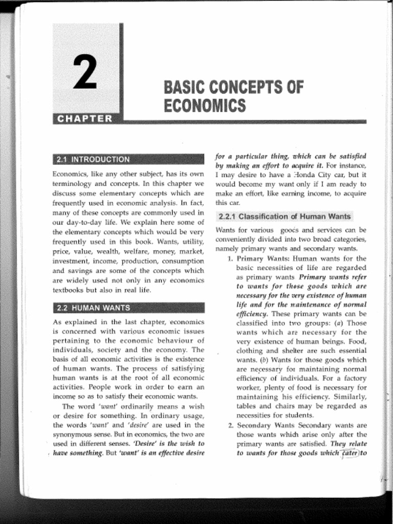 Economics Chapter 2 | PDF