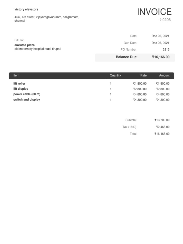 Invoice: Bill To: Date: Due Date: PO Number | PDF