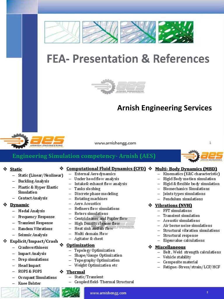Arnish - Engineering FEA - Presenation-2022 | PDF | Crane (Machine) | Finite Element Method