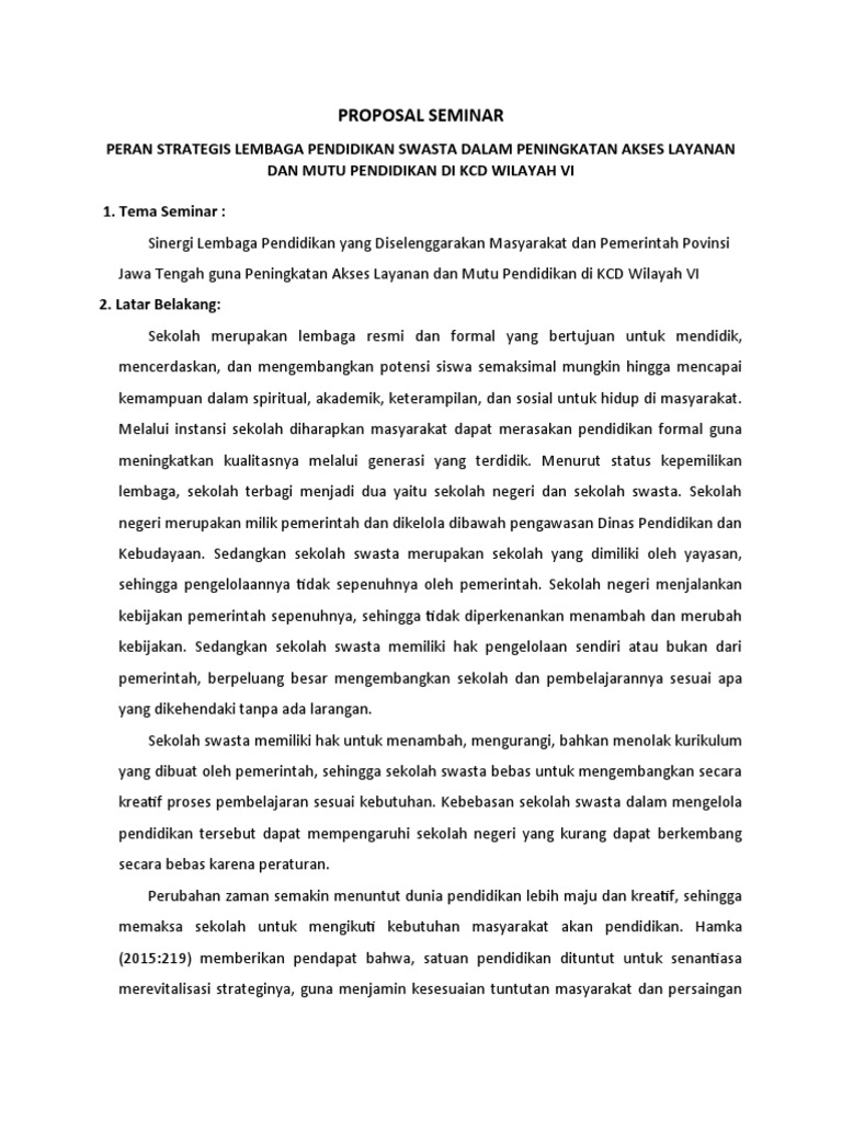 Proposal Seminar | PDF