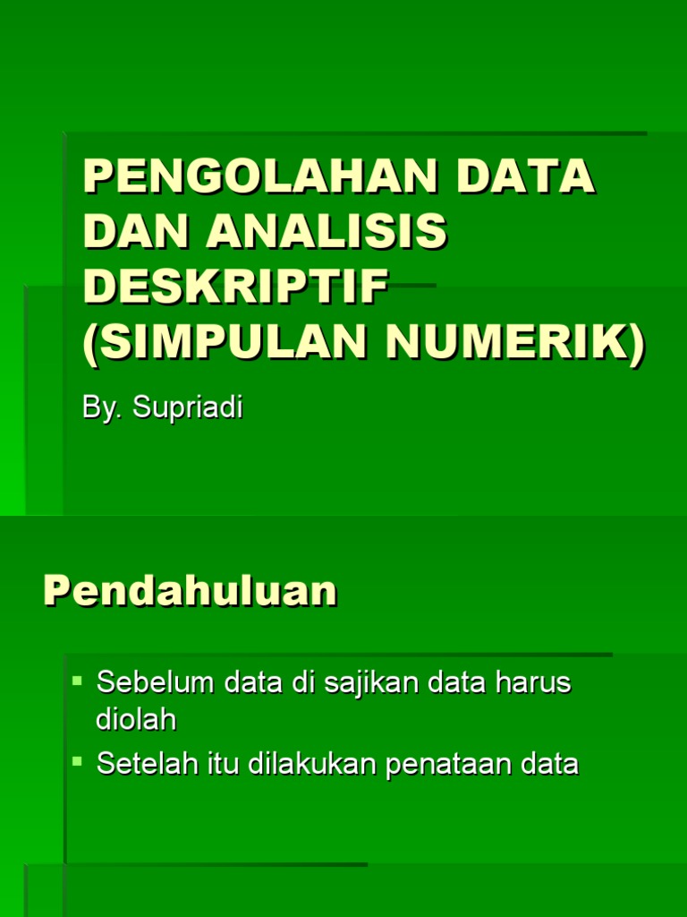 Simpulan Numerik New | PDF | Metode & Bahan Ajar