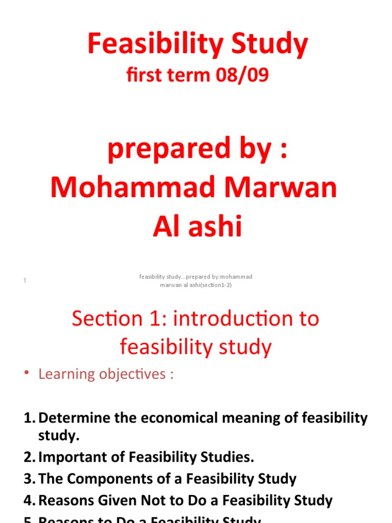 Feasibility Study Overview and Importance | PDF | Feasibility Study ...