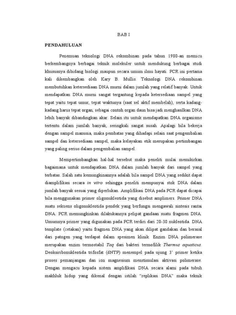 Materi PCR Full | PDF | Sains & Matematika