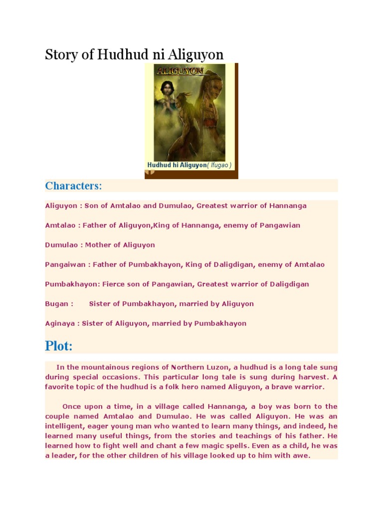 Story of Hudhud Ni Aliguyon | PDF