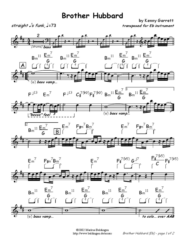 Brother Hubbard Eb 2 | PDF