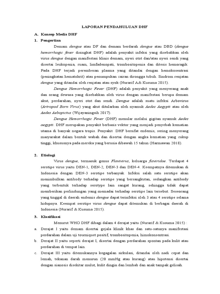 LP DHF Anak | PDF | Kesehatan Holistik