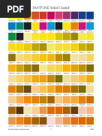 Tabela de Pantone | PDF | Yellow | Magenta