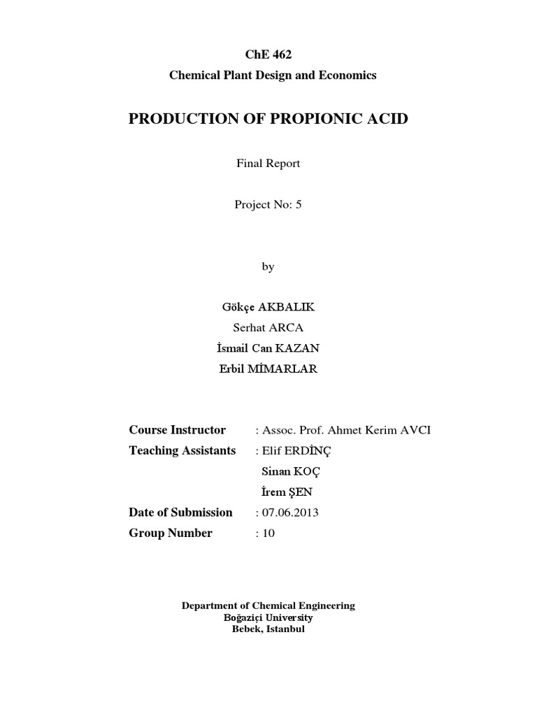 ChE 462 Chemical Plant Design and Econom | PDF | Heat Exchanger ...