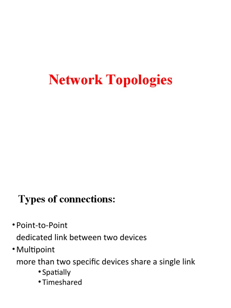 Network Topologies Overview | PDF | Network Topology | Computer Network