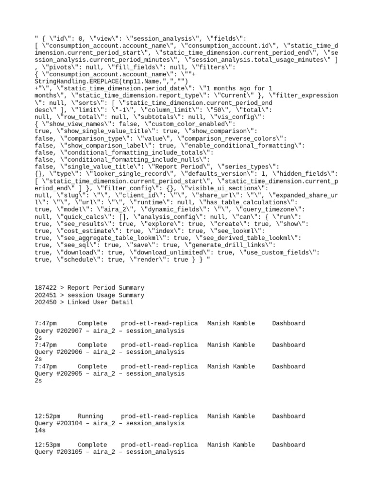 Query Id | PDF | Computing | Data Management