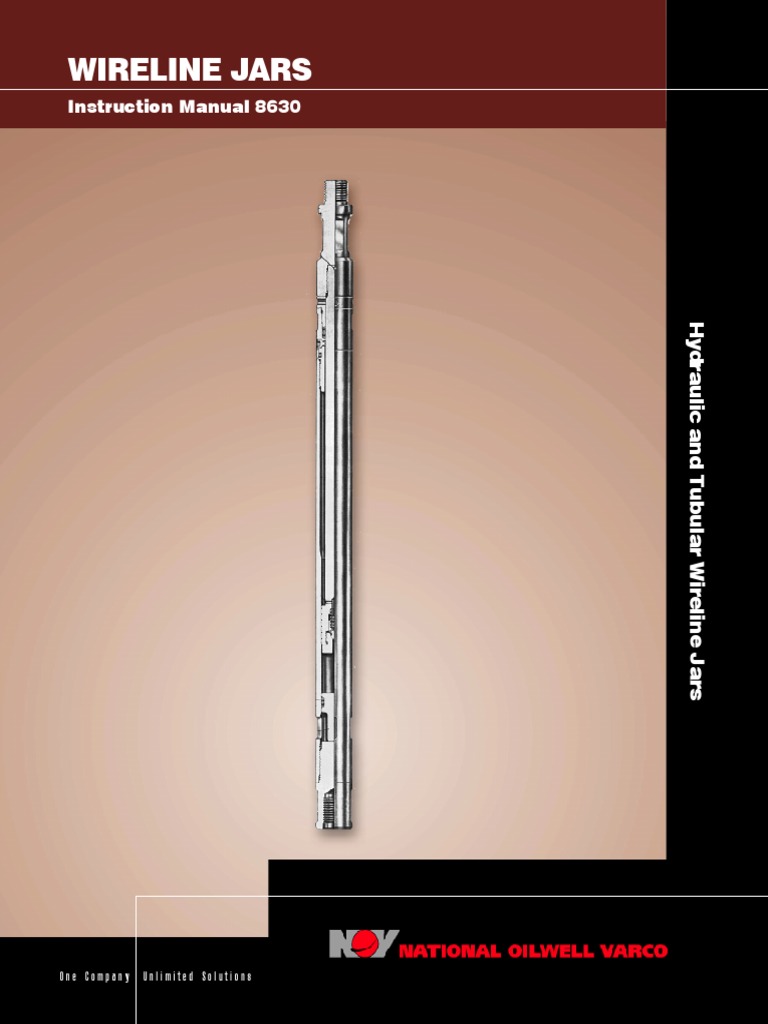 Wireline Jars: Instruction Manual 8630 | PDF | Mechanical Engineering ...