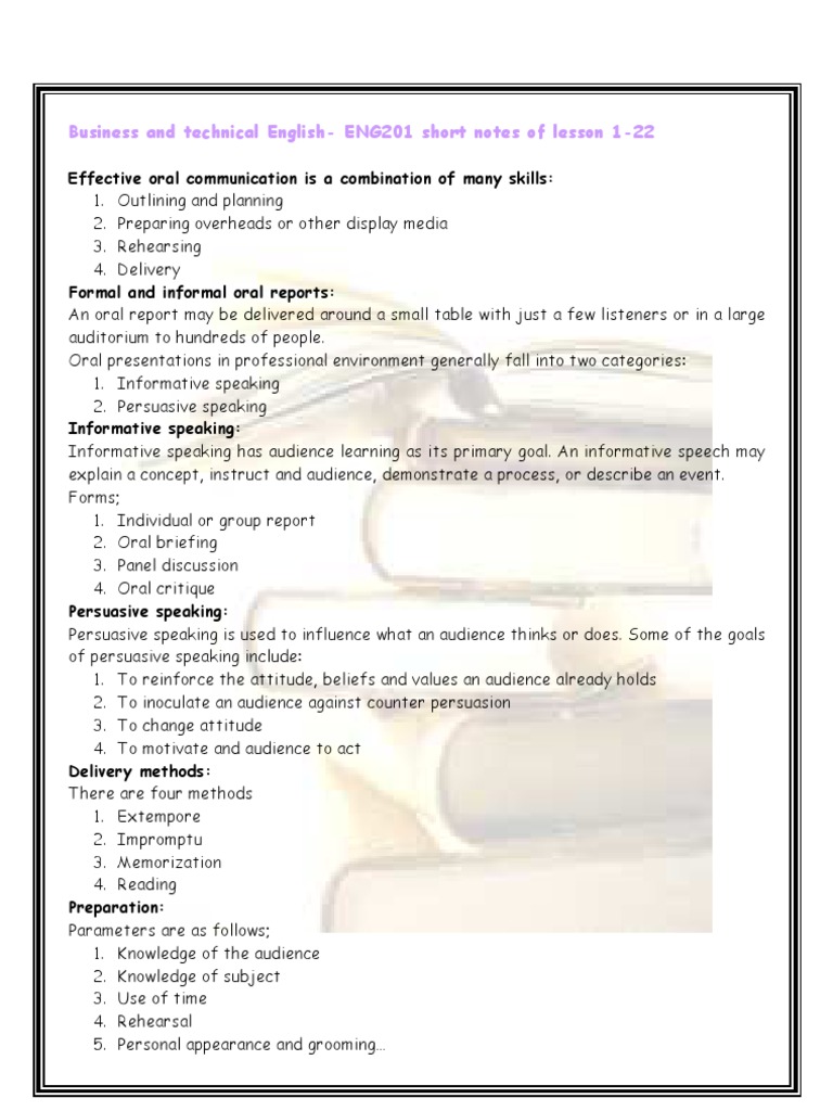 ENG201 - 10 Pages Short Notes For MidTerm | PDF | Persuasion | Accuracy ...