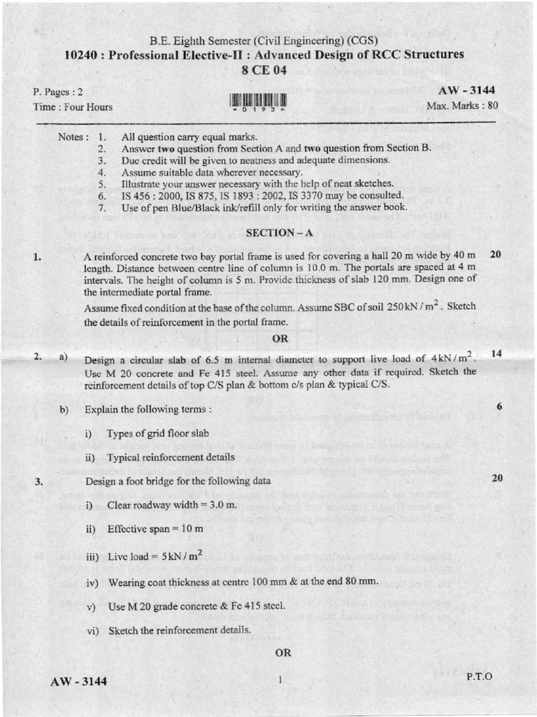 Advanced Design of RCC Structures | PDF | Architecture | Architectural ...