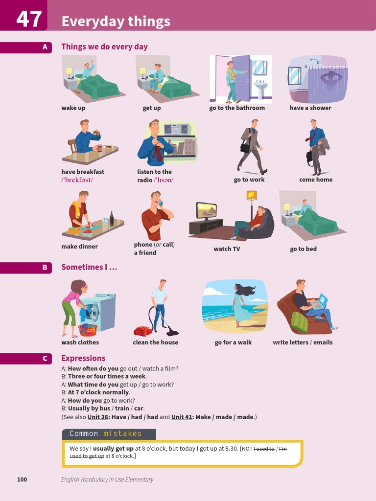 Everyday Things: Things We Do Every Day | PDF