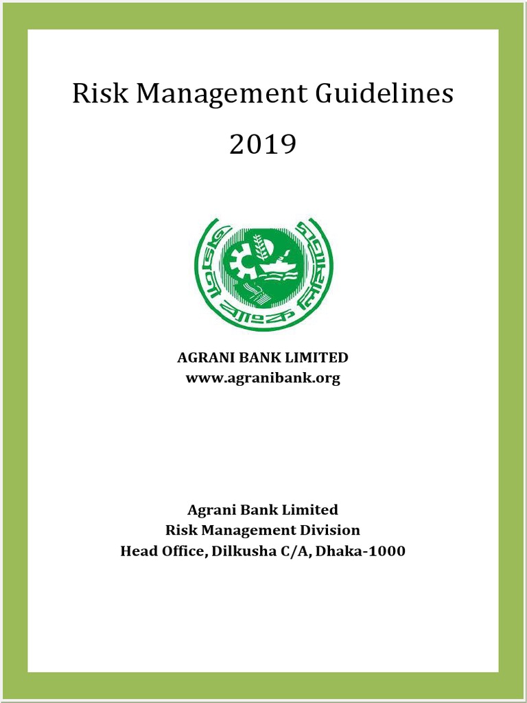 Risk Management Guidelines-2019 | PDF | Internal Control | Risk