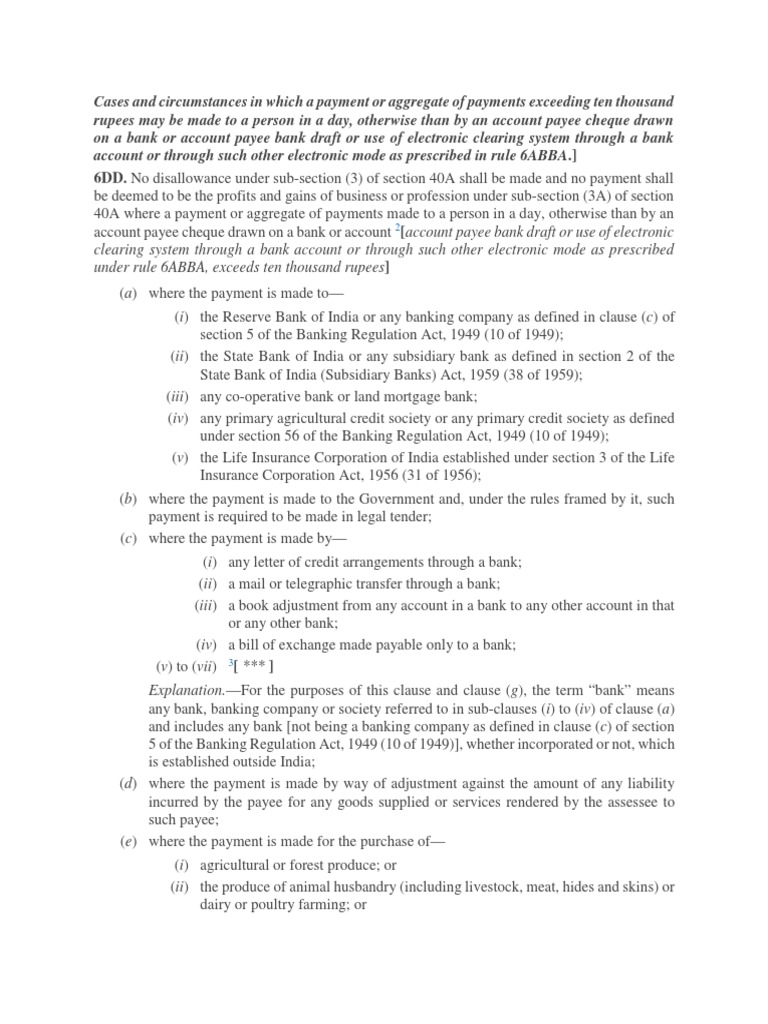 Rule 6DD | PDF | Payments | Banks