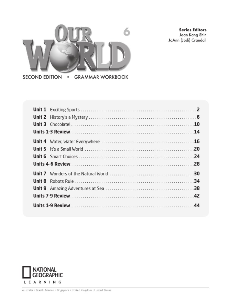 Our World 2E AmE 6 Grammar Workbook | PDF