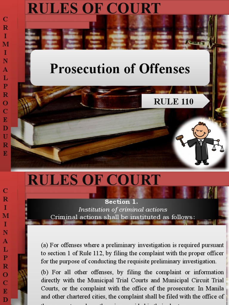 Rule 110 | PDF | Lawsuit | Prosecutor