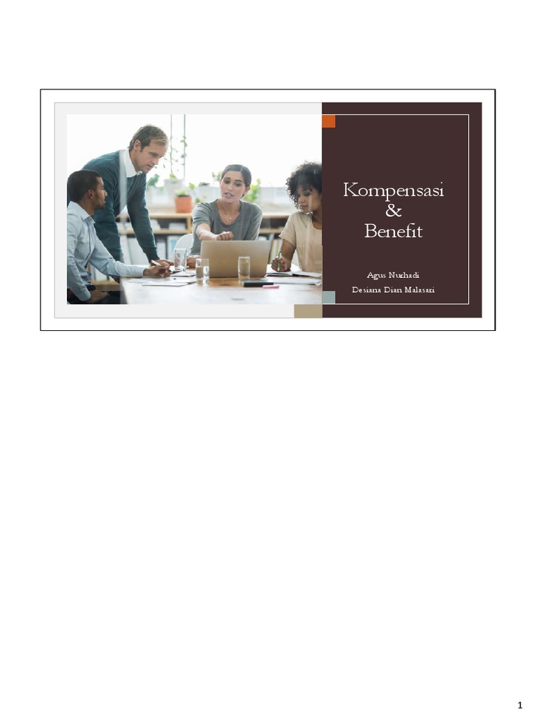 Tugas Presentasi MSDM-Kompensasi Dan Benefit - Outline | PDF