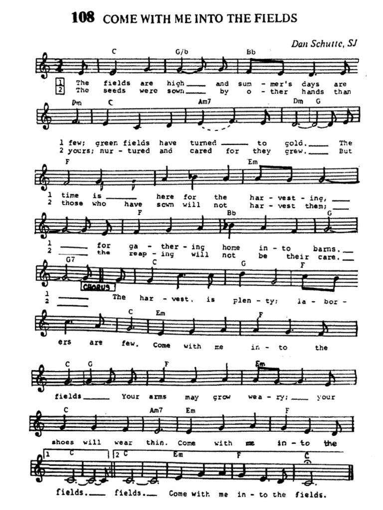Come With Me Into The Fields | PDF