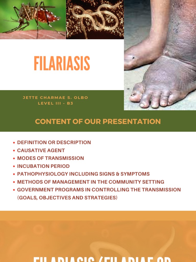 Filariasis Overview and Control Strategies | PDF | Clinical Medicine ...