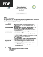 Semi-Detailed Lesson Plan in MIL (Text Media and Information) | PDF ...