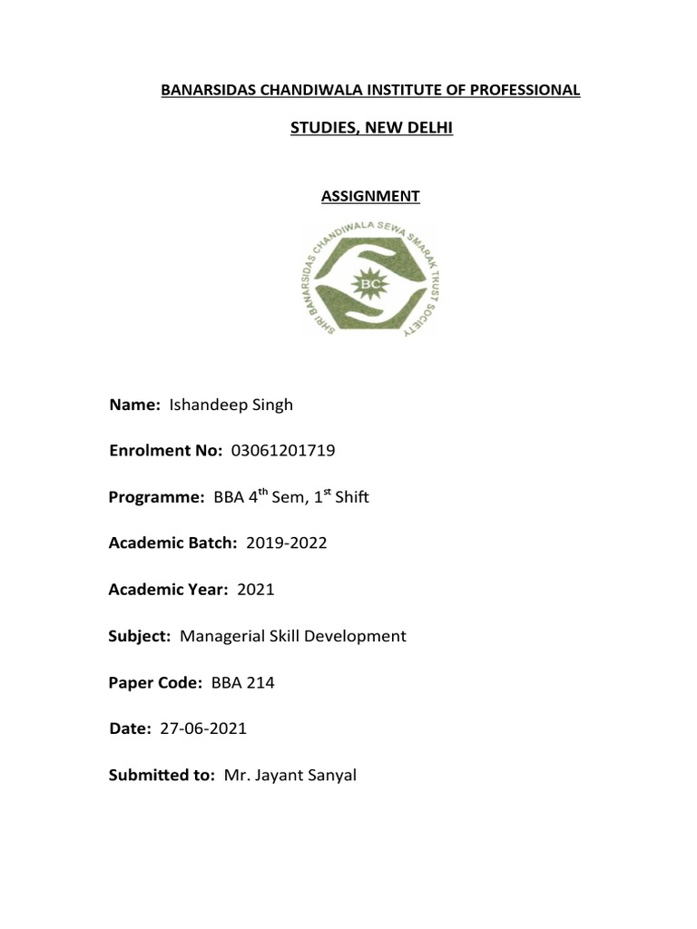 MSD Assignment | PDF | Emotions | Mental Health