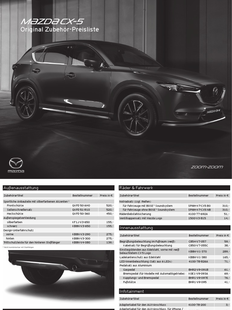 Mazda Cx 5 Preisliste