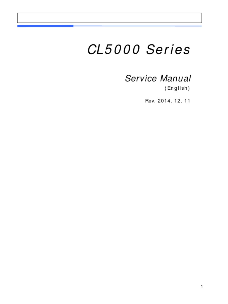 CL5000 Service Manual | PDF | Ac Power Plugs And Sockets | Printer (Computing)