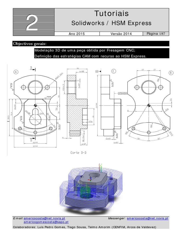 Tutorial 2 SolidWorks-HSM Express | PDF | Elementos metálicos ...