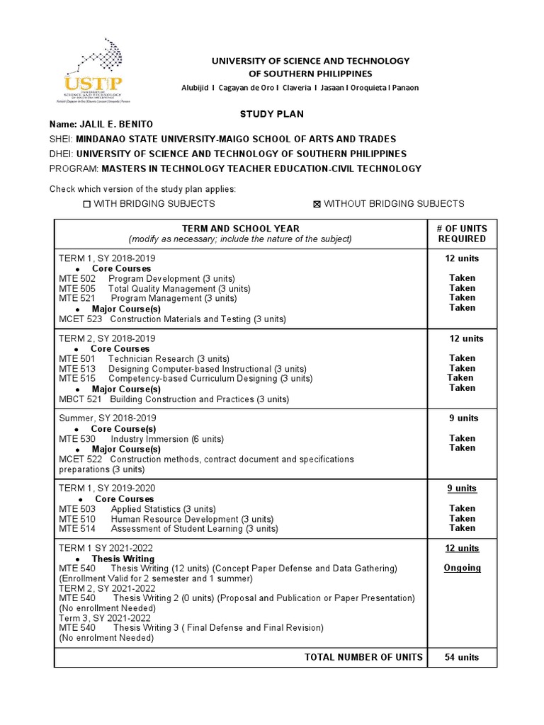 University of Science and Technology of Southern Philippines | PDF ...