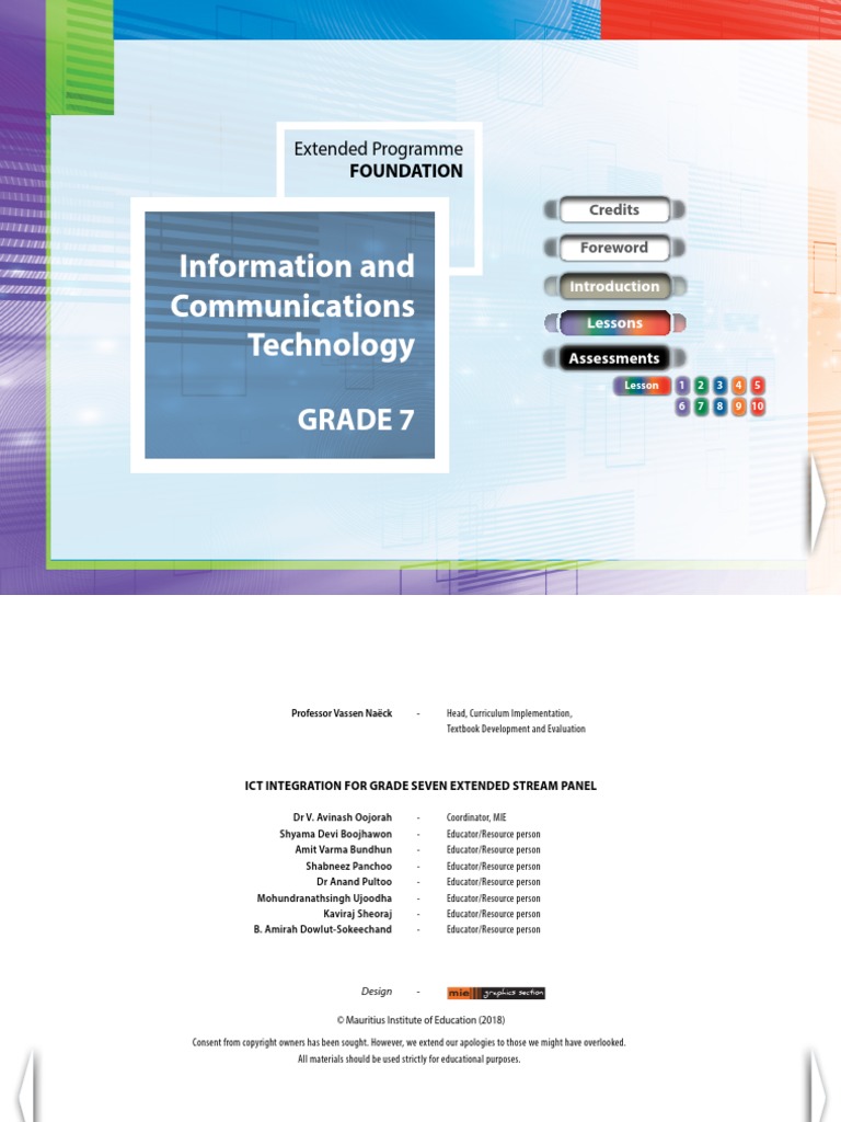 Ict Skills GR 7 Extended | PDF | Educational Technology | Microsoft Word