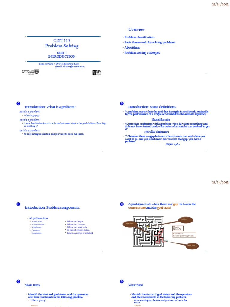 Unit 1 - Introduction | PDF | Algorithms | Control Flow