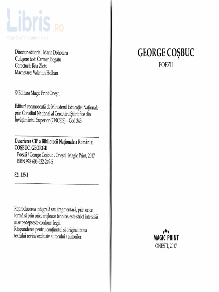 Poezii - George Cosbuc | PDF
