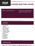 Project Android Battery Saver System | PDF