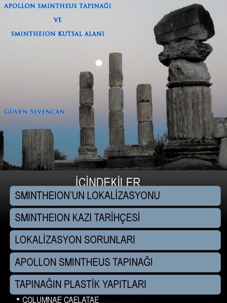 Smintheion, Temple of Apollon Smintheus | PDF
