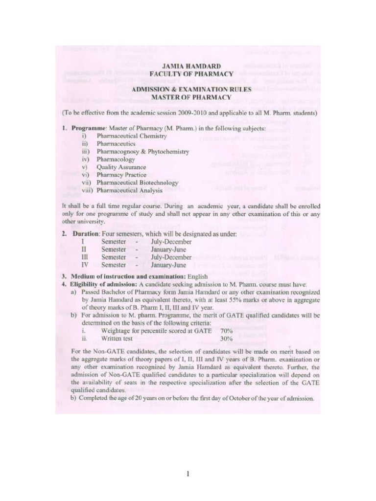 M. Pharm Syllabus | PDF | Pharmacology | Mass Spectrometry