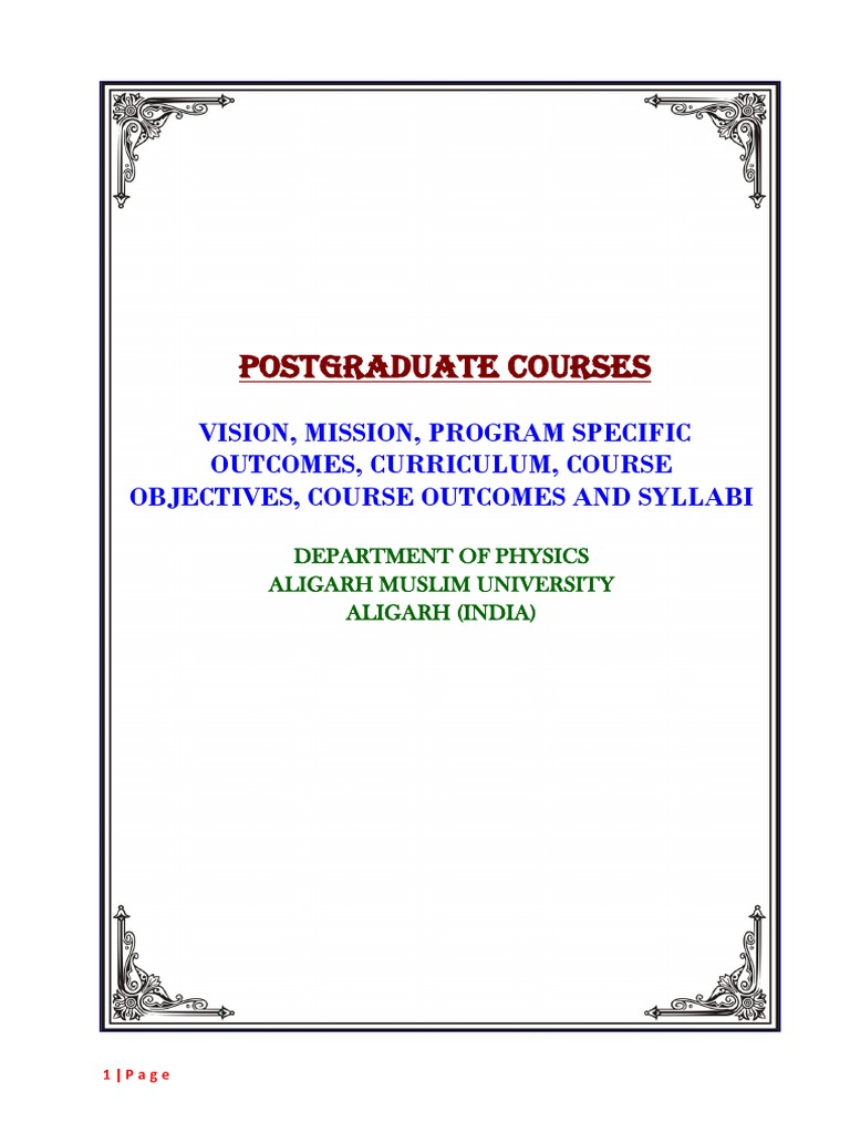 MSC Physics Syllabus | Download Free PDF | Group (Mathematics ...