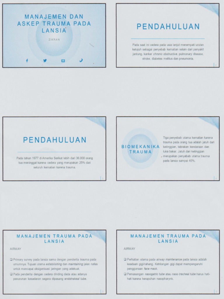 (Mr. Zikran) Manajemen Dan Askep Trauma Pada Lansia | PDF