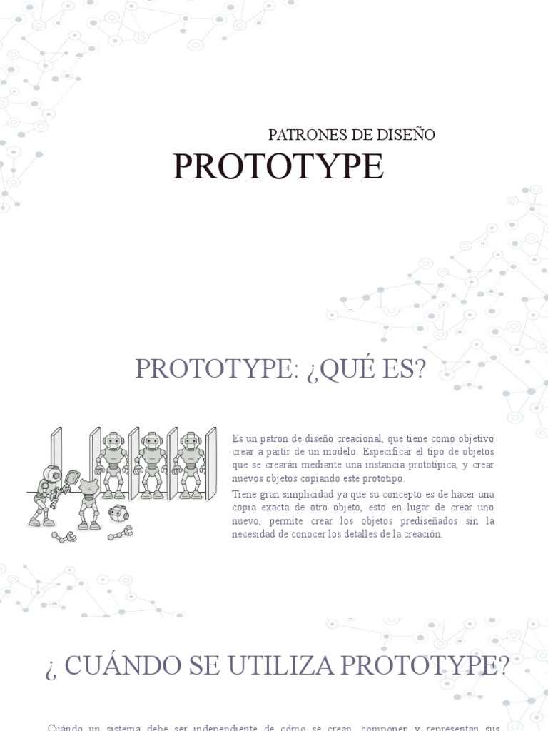 Patrones de diseño: El patrón Prototype y sus características | PDF ...