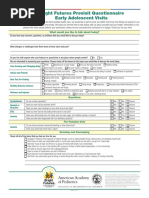 Bright Futures Previsit Questionnaire 7 Year Visit | PDF | Tuberculosis ...